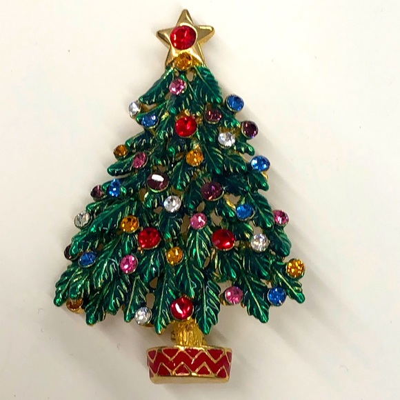 unknown | Jewelry | Landau Christmas Tree Brooch | Poshmark